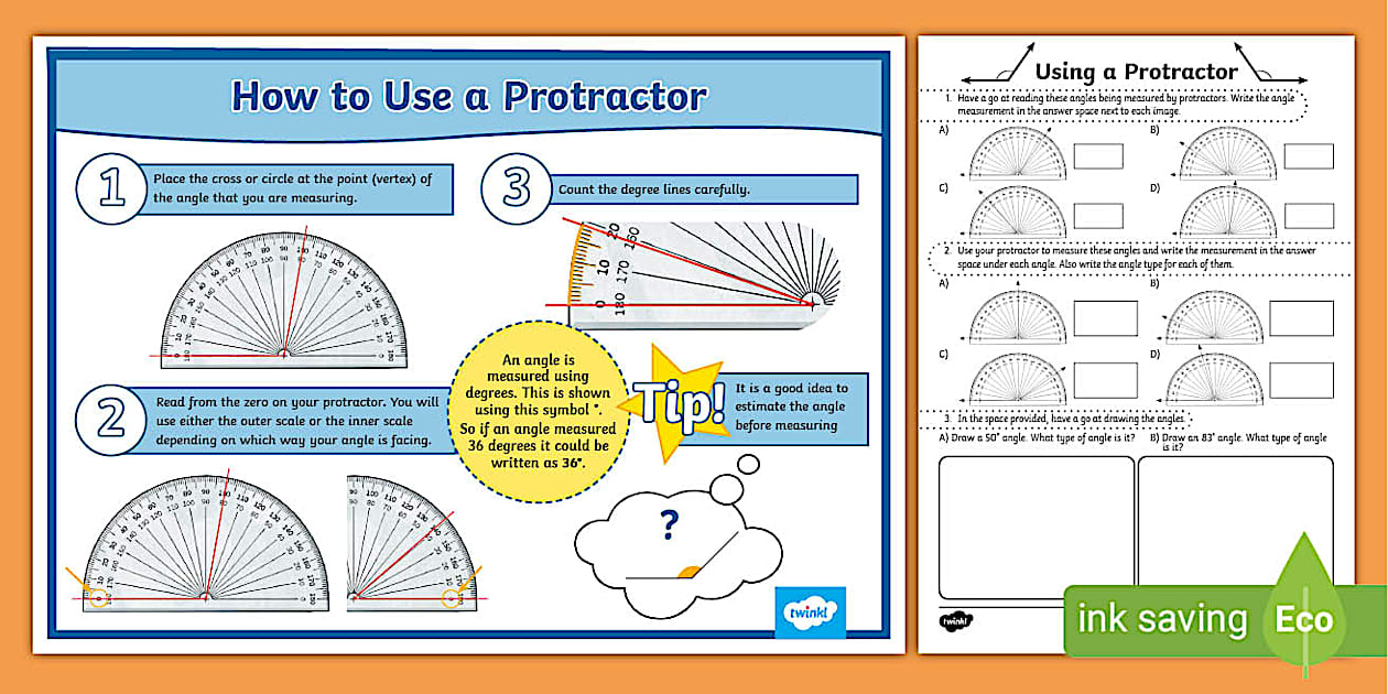 Protractor Measurement Worksheets (teacher made) - Twinkl