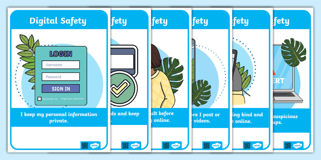 Values Display Posters - Digital Safety