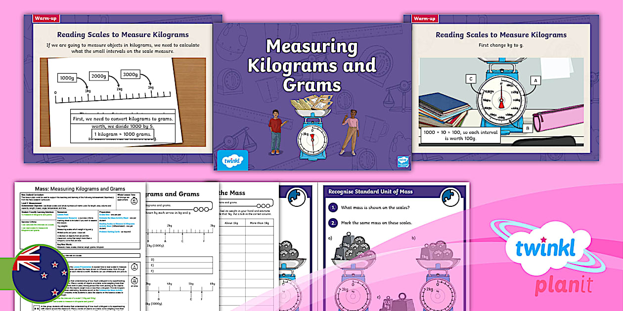 Level 3 Mass: Recognise Standard Units Of Mass Lesson 2