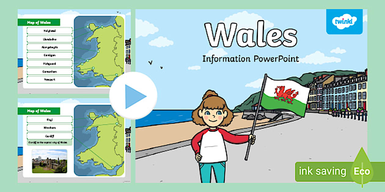 Fakten über Wales PowerPoint (teacher made) - Twinkl