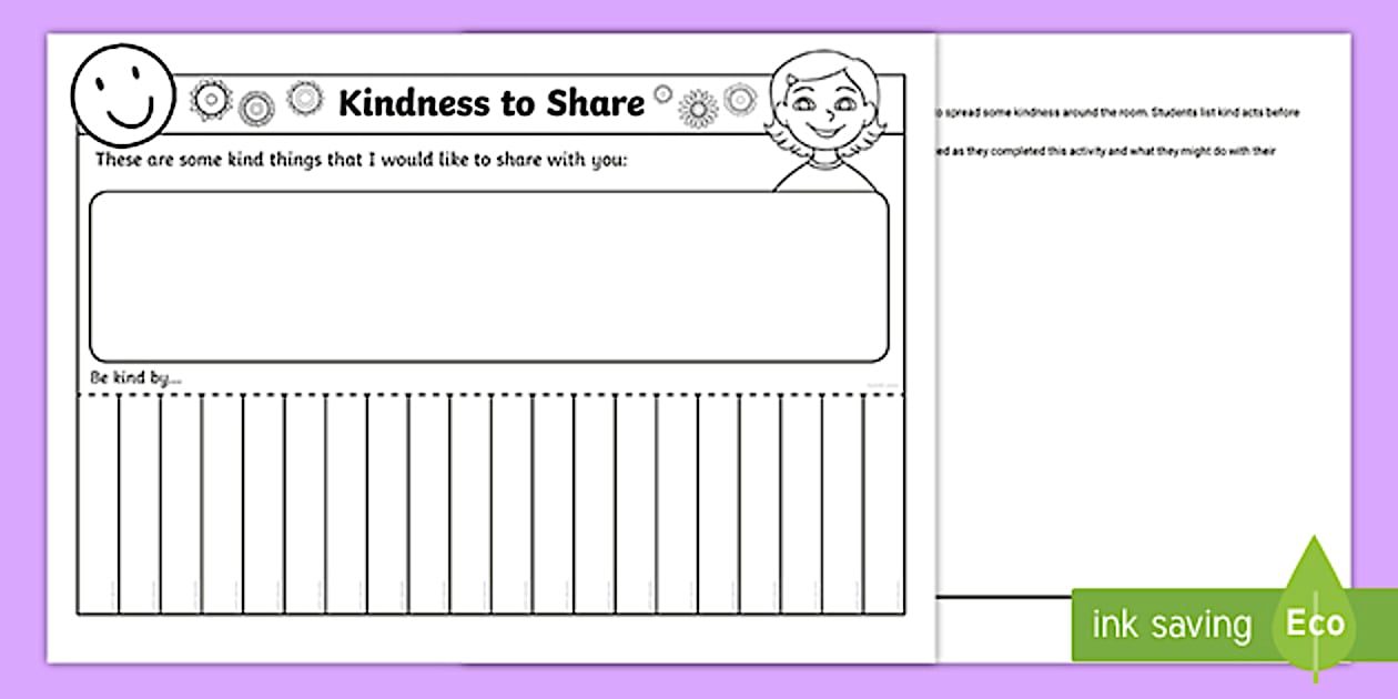 World Kindness Day Tear and Share - Twinkl