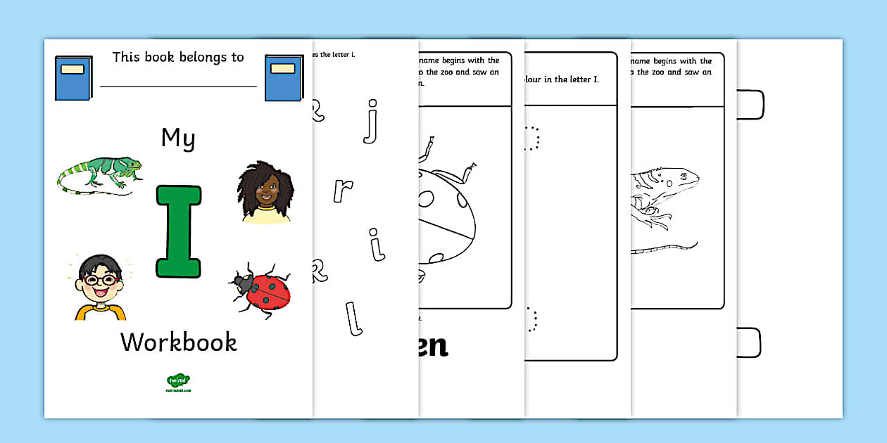 My Workbook I uppercase (teacher made) - Twinkl