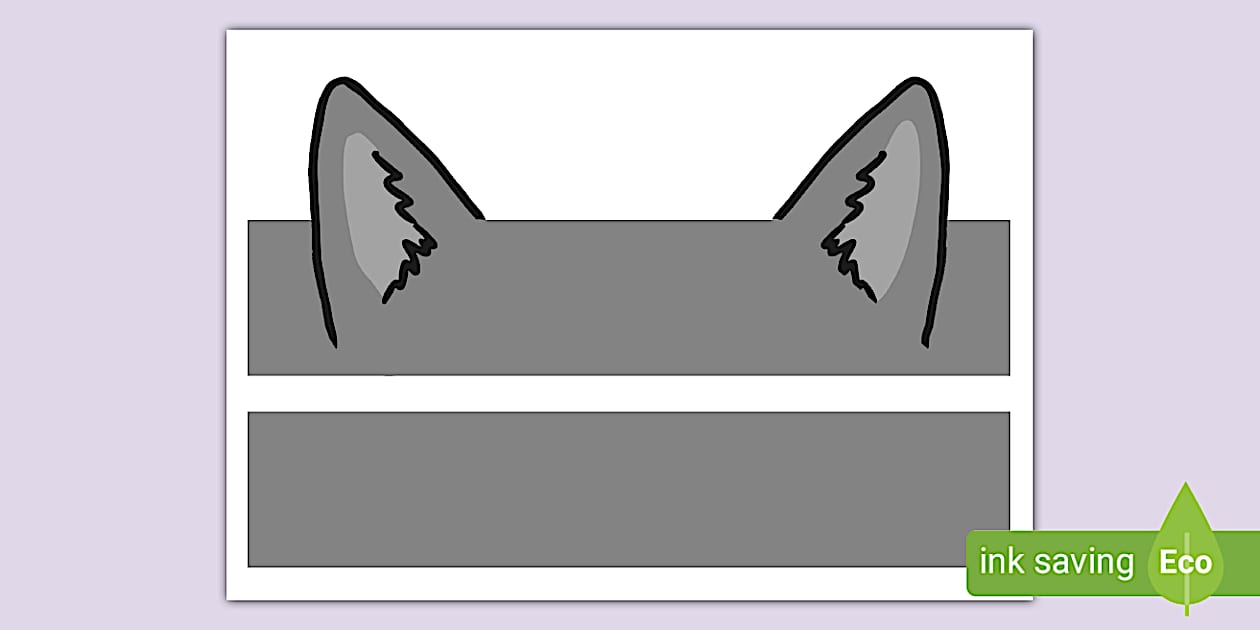 Wolf Ears Headband (teacher made) - Twinkl