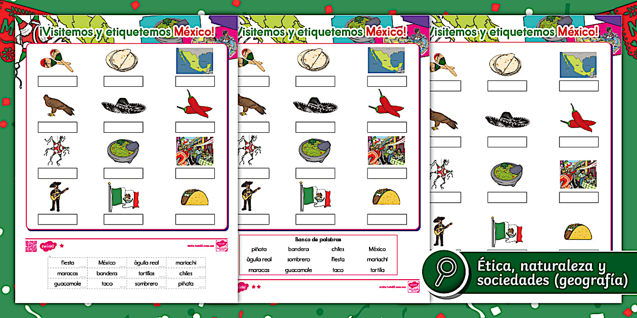 Hoja de actividad: ¡Visitemos México!