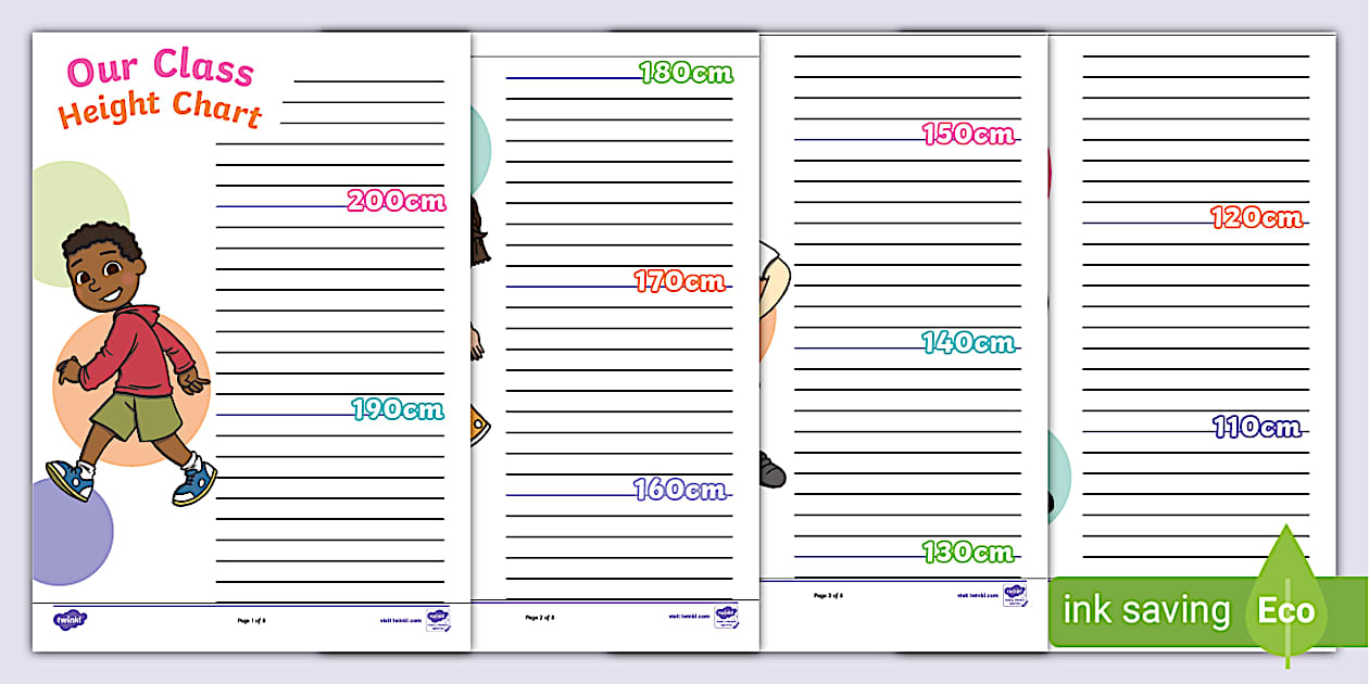 Class Ruler Height Chart - Twinkl - Display - Maths - KS1