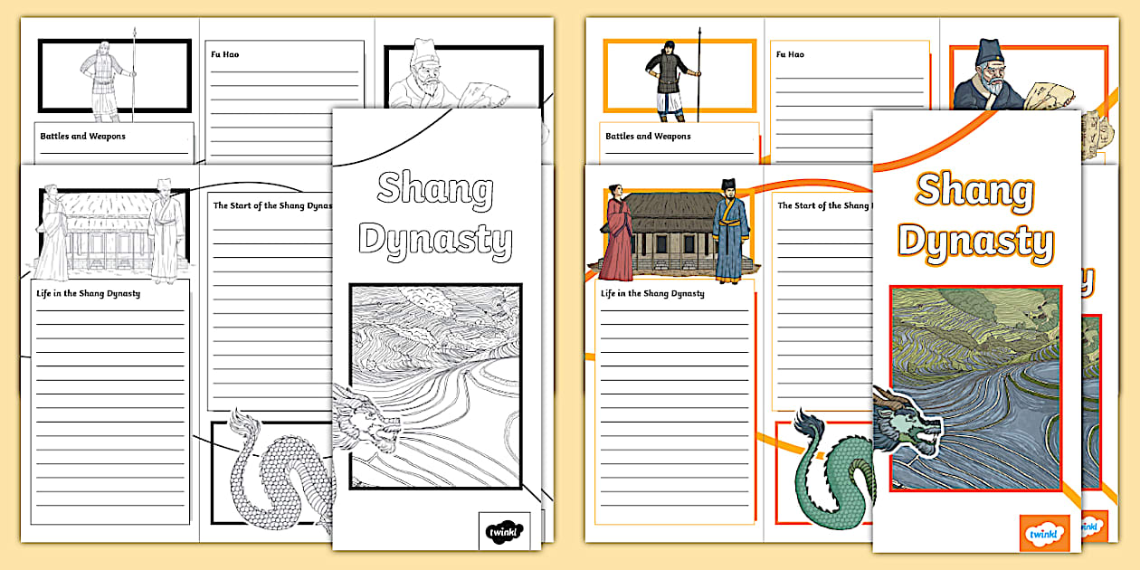 Shang Dynasty Leaflet Template (teacher made) - Twinkl