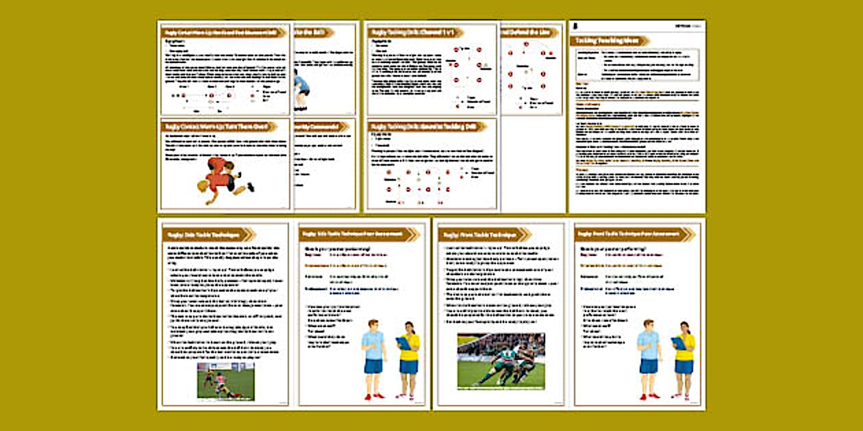 Rugby Lesson 3: Tackling (teacher made) - Twinkl