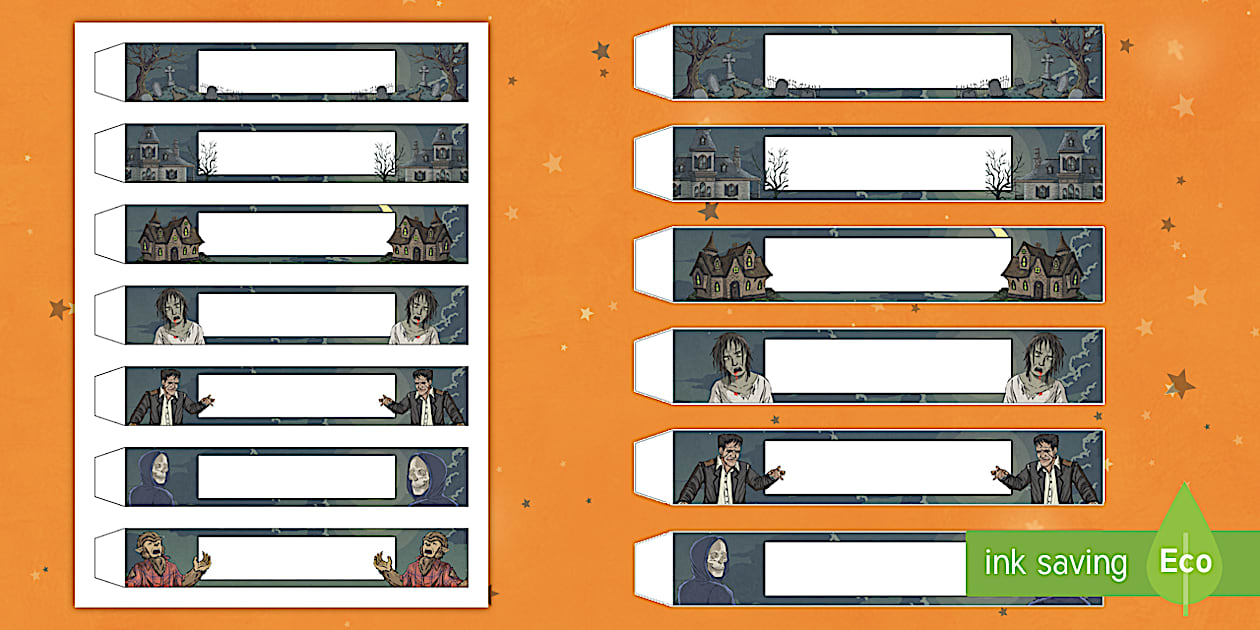 Halloween Paper Chain (teacher made) - Twinkl