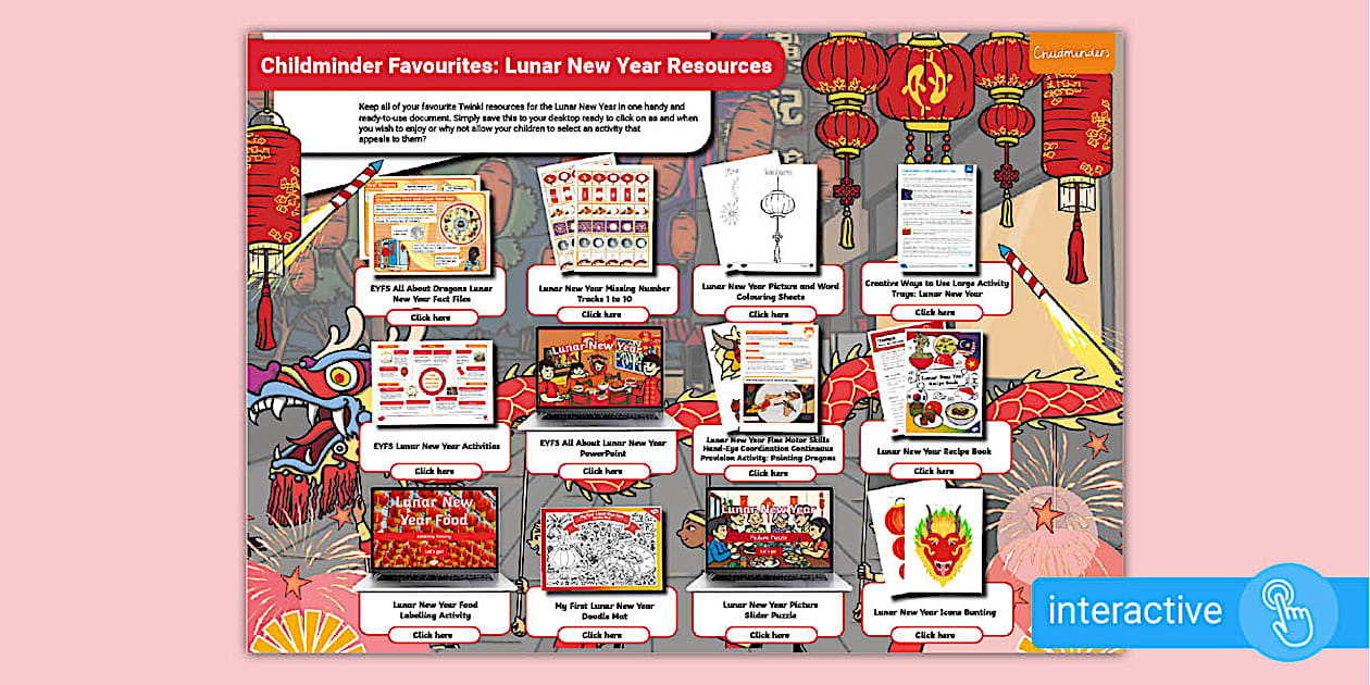 Childminder Favourites: Lunar New Year Resources - Twinkl
