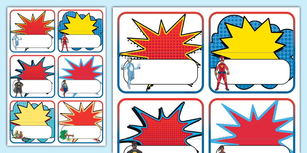 Superhero Place Cards - Twinkl Classroom (teacher made)