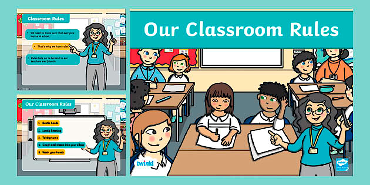 Classroom Rules PowerPoint (teacher made) - Twinkl