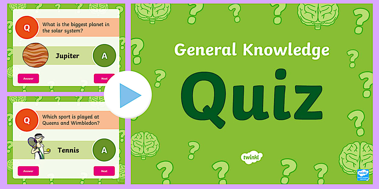 FREE! - General Knowledge Quiz For Kids - Years 5-6 - Twinkl