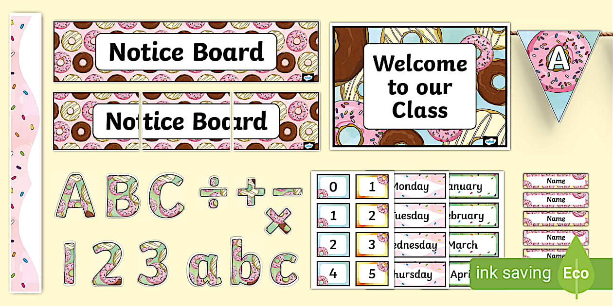 Donut Classroom Display Pack | Printable | South Africa