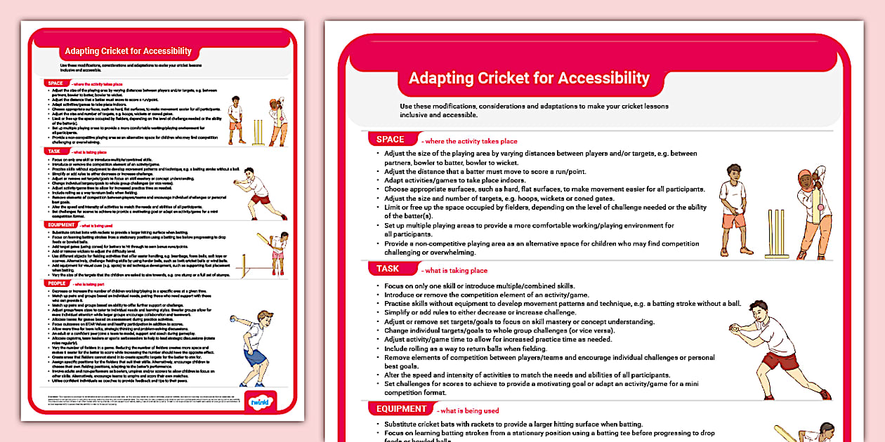 PE Mastery: Adapting Cricket for Accessibility Guidance