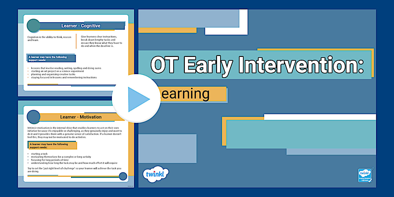 OT Early Intervention: Learning (teacher made) - Twinkl