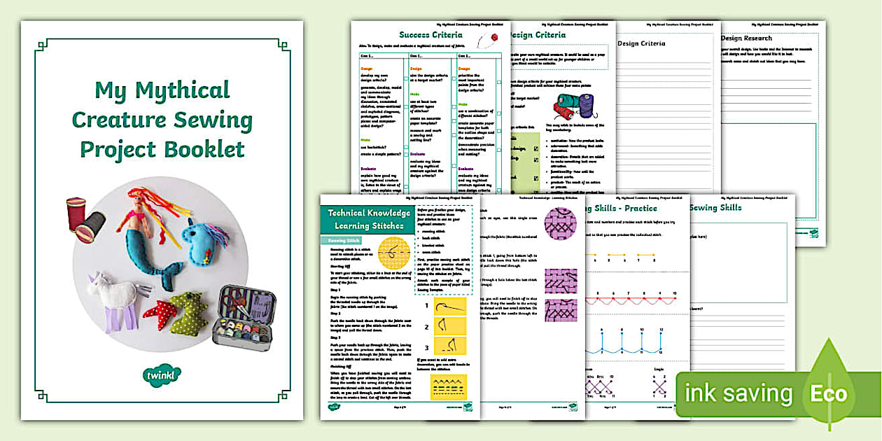 Editable My Sewing Project Booklet (teacher made) - Twinkl