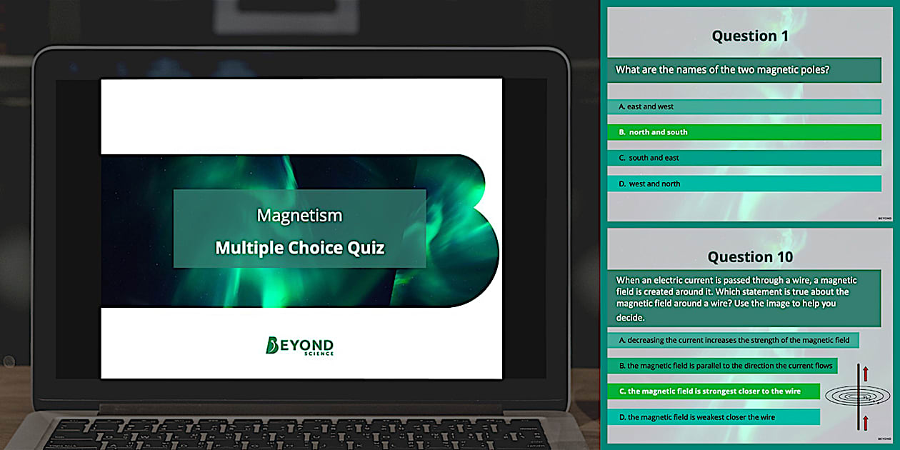 KS3 Magnetism Quiz | KS3 Physics | Beyond Science - Twinkl
