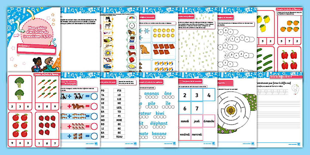 Mon cahier d'activités de transition GS/CP
