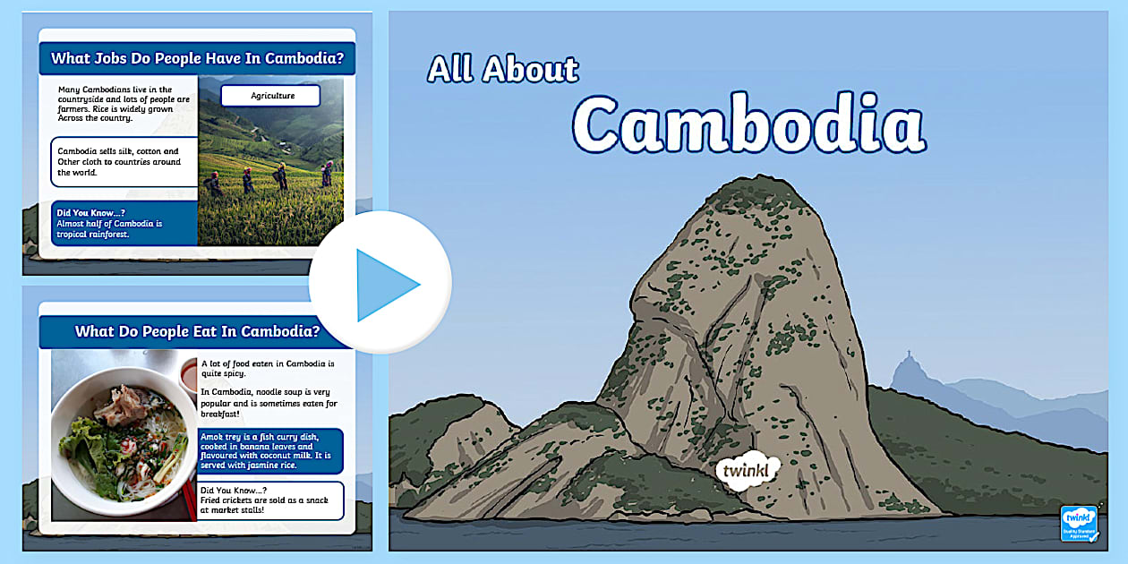 KS1 All About Cambodia PowerPoint (teacher made) - Twinkl