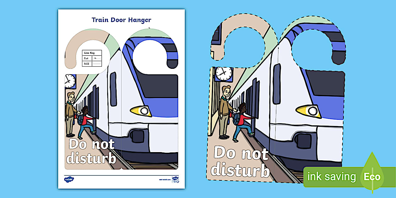 Train Door Hanger (teacher made) - Twinkl