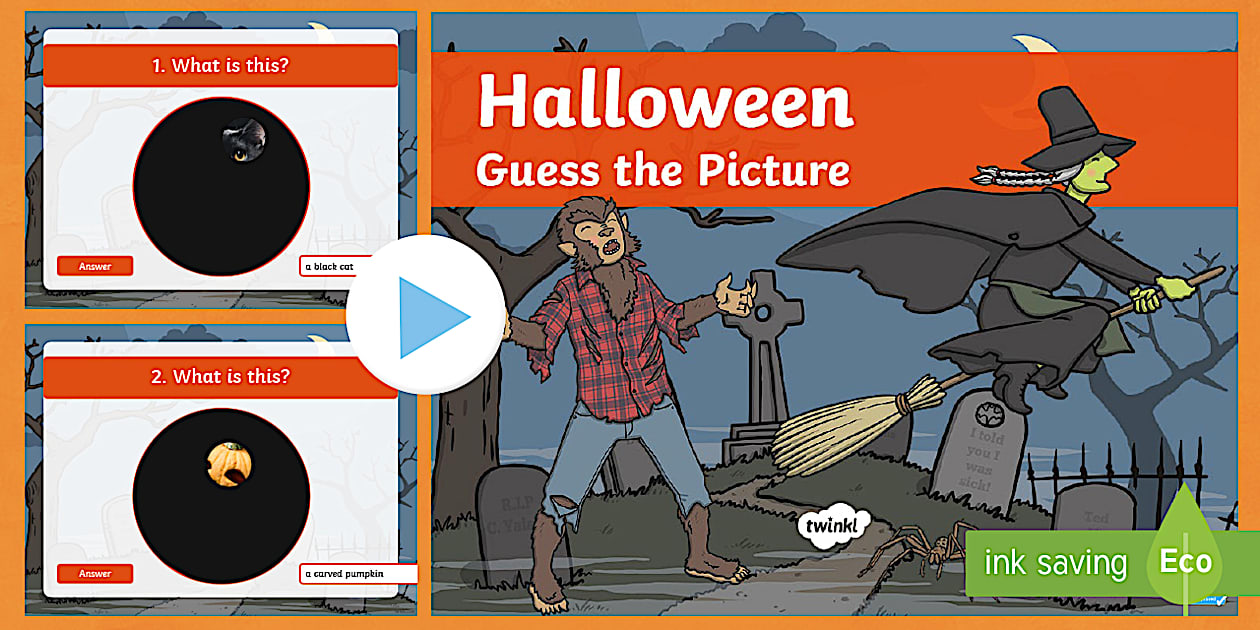 Halloween Guess the Picture (Hecho por educadores) - Twinkl