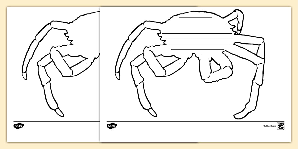 Crab Writing Template (teacher made) - Twinkl