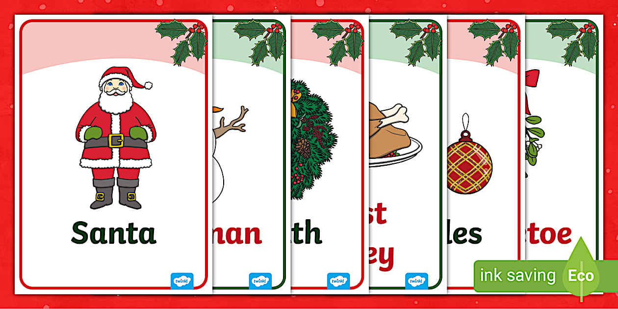 Editable Tradition Christmas Display Posters (teacher made)