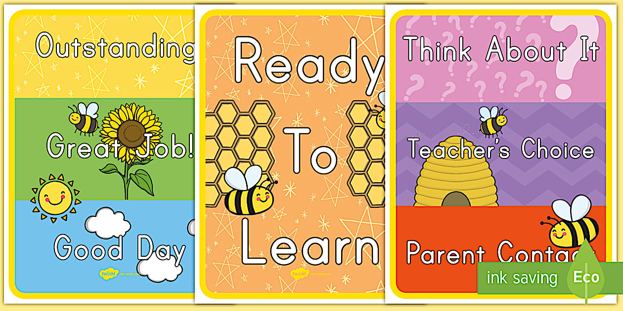 Busy Bee Behavior Chart - Behavior Management Plan - Twinkl