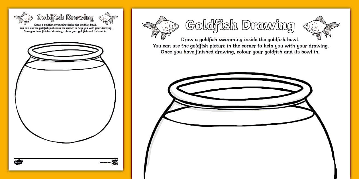 Goldfish Picture Drawing Activity (teacher made) - Twinkl