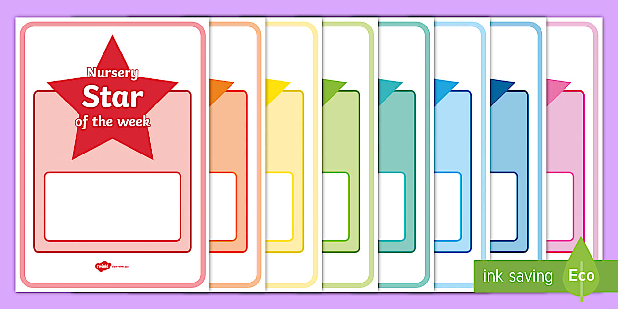 Editable Whole School Star of the Week Display Posters