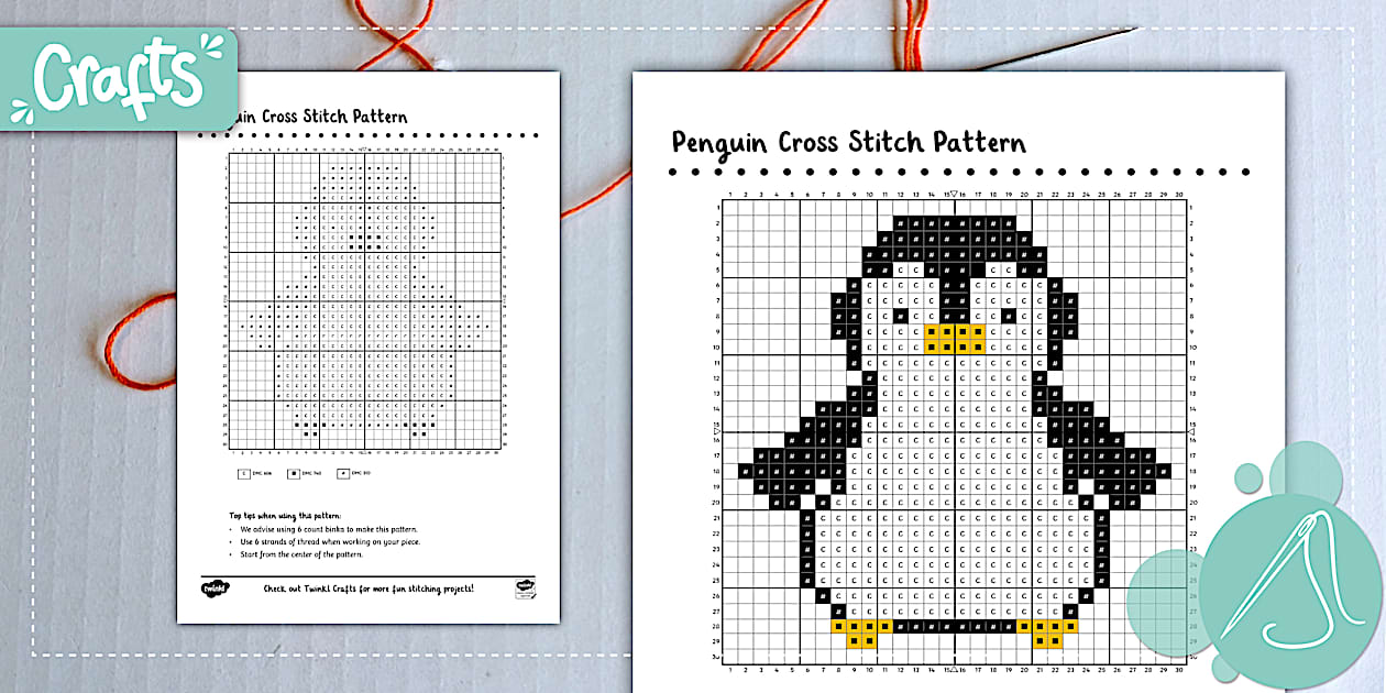 Penguin Pattern | Cross Stitch Crafts (teacher made)