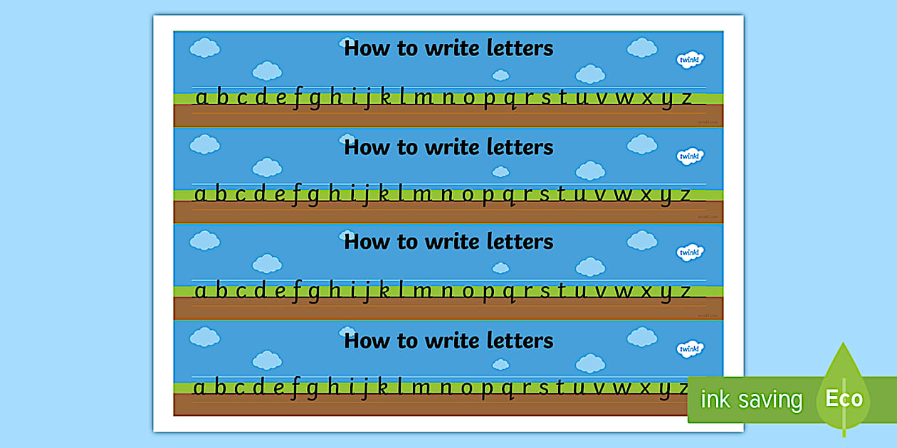 Welsh How to Write Letters Writing Aids - Twinkl