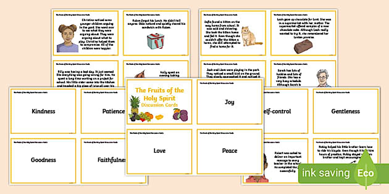 The Fruits of the Holy Spirit Discussion Cards