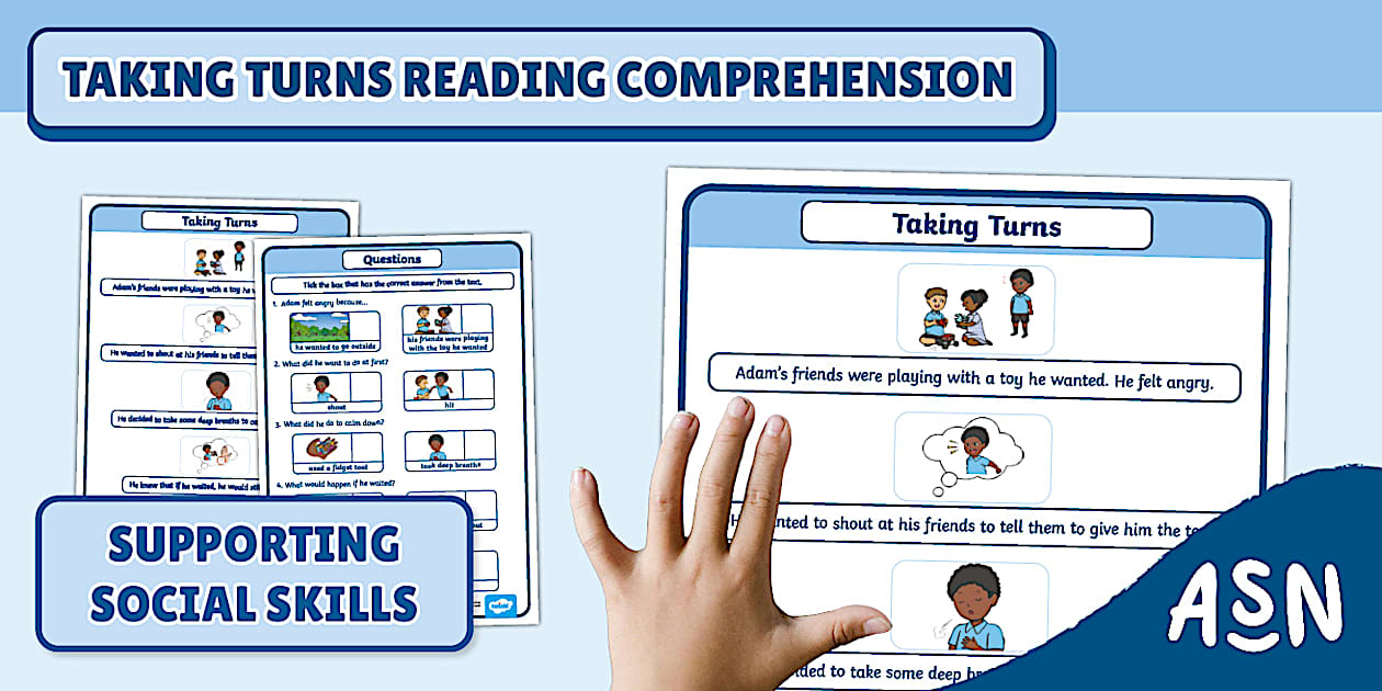 Taking Turns Reading Comprehension with Visual Supports