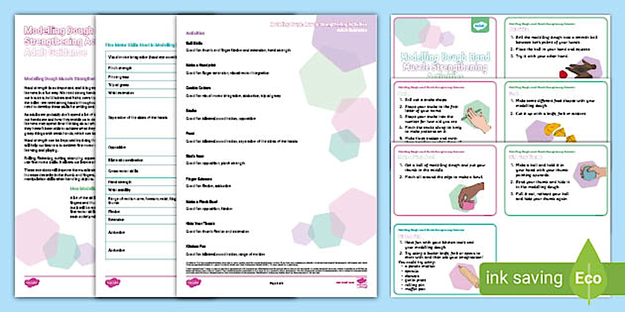 OT: Modelling Dough Hand Muscle Strengthening Activities