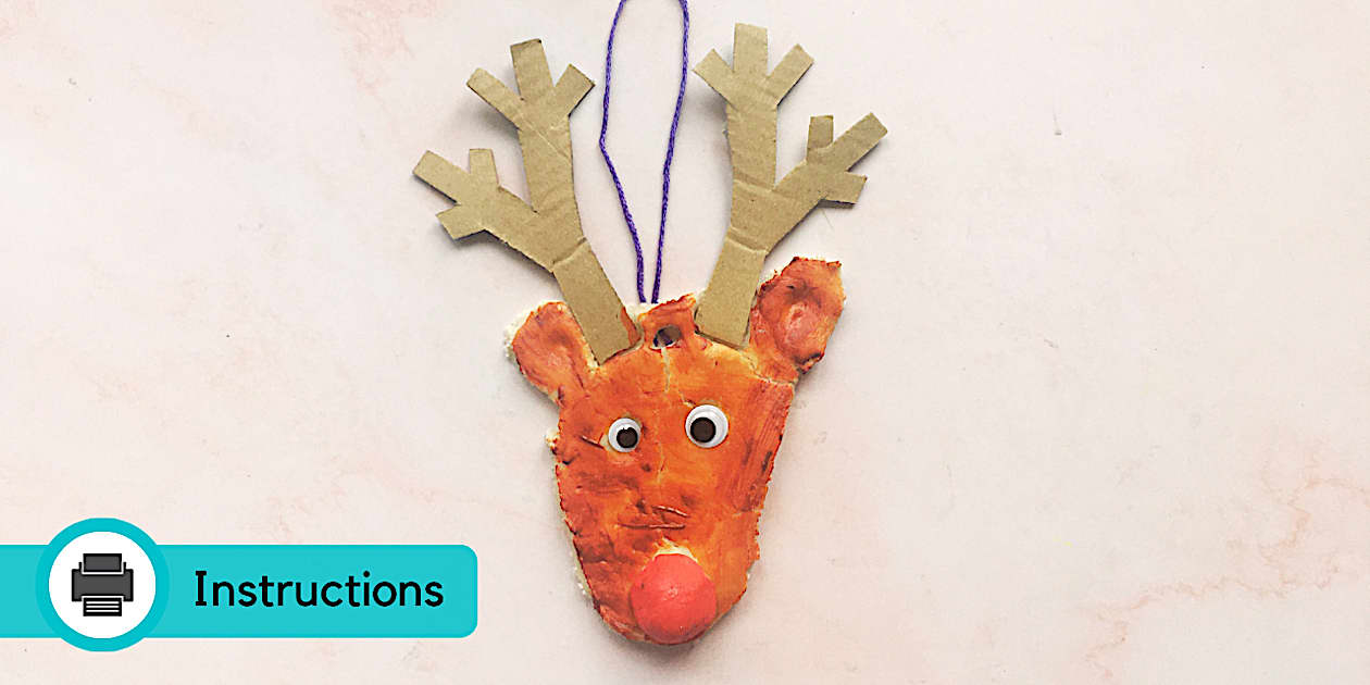 Salt Dough Reindeer Craft Activity | Christmas Crafts