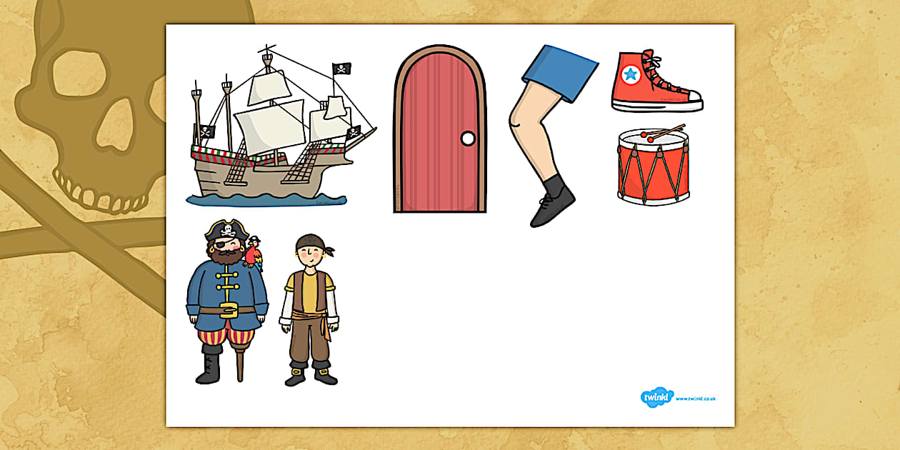 Pirate Ship Counting Song Cut Outs (teacher made) - Twinkl