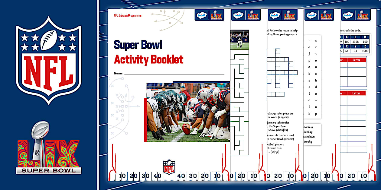 FREE! - NFL Activity Book | Super Bowl Resources | Twinkl Resources