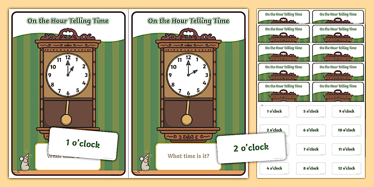 👉 Telling the Time On the Hour Activity | Twinkl | EYFS