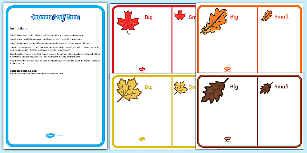 Autumn Leaf Hunt (Teacher-Made) - Twinkl