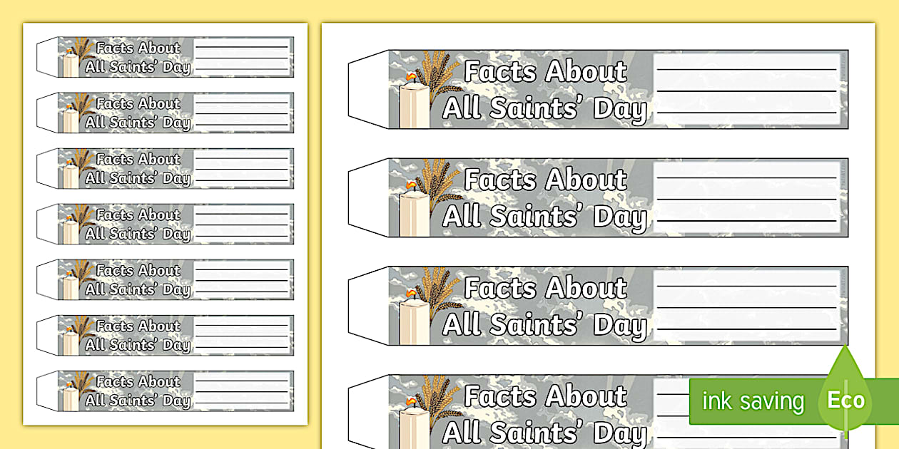 All Saints' Day Paper Chain (teacher made) - Twinkl