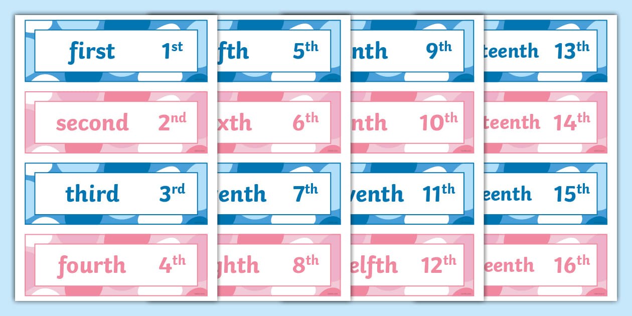 'Wee Buns' Ordinal Numbers 1 - 31 (teacher made) - Twinkl
