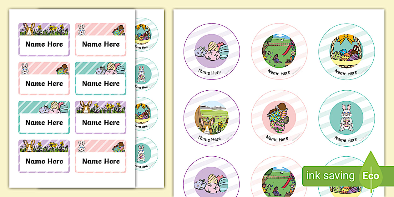 Editable Printable Easter Badges | Twinkl | Easter | KS1