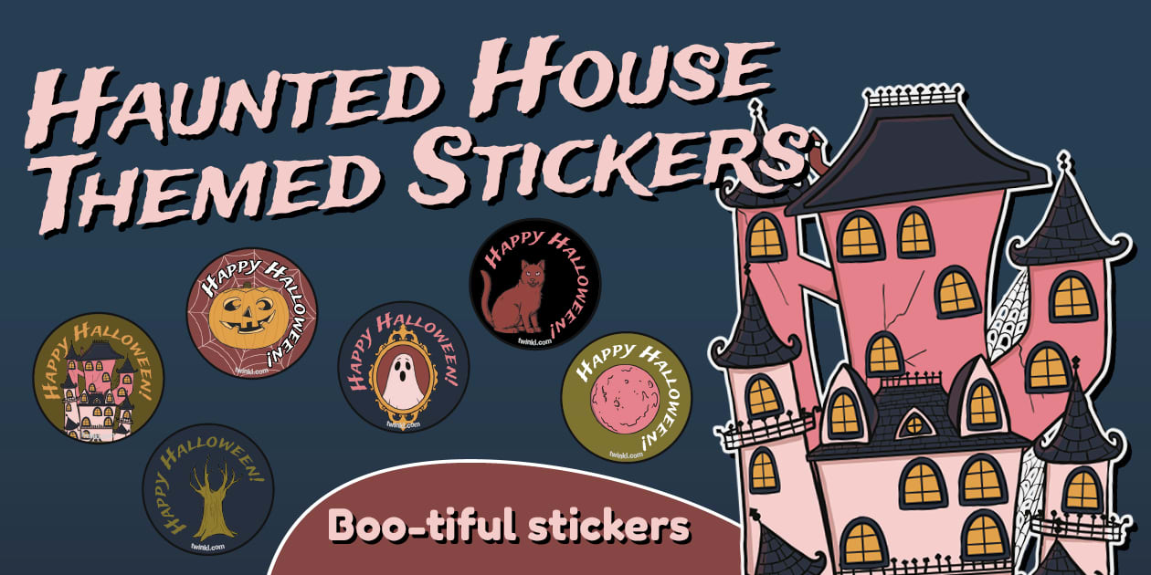 Haunted House Themed Stickers