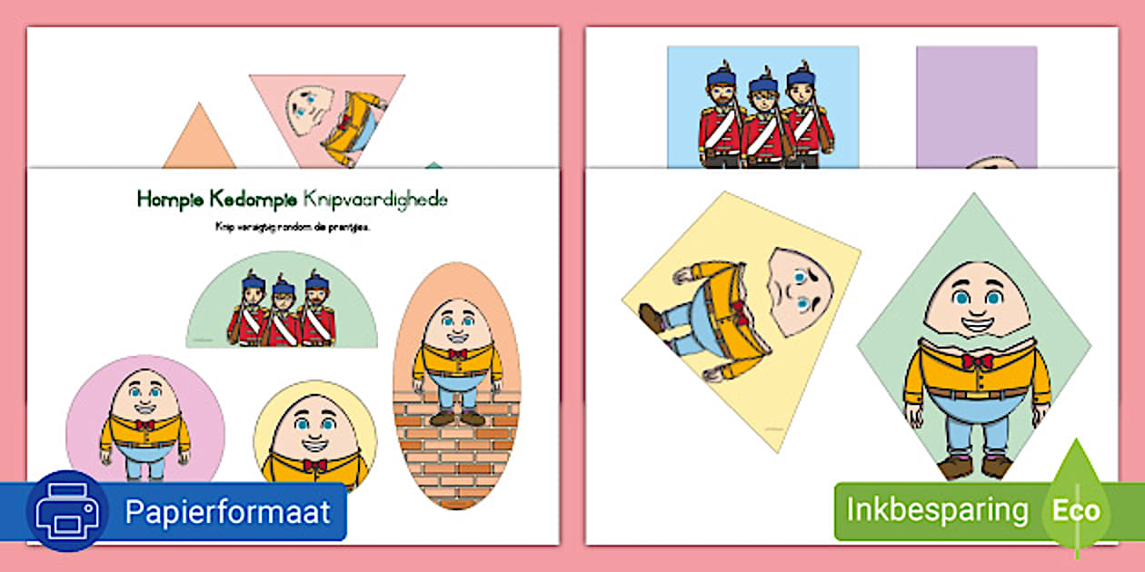 Hompie Kedompie Knipvaardighede (Teacher-Made) - Twinkl