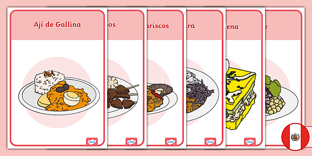 Póster: Comidas típicas de Perú | Twinkl - Twinkl