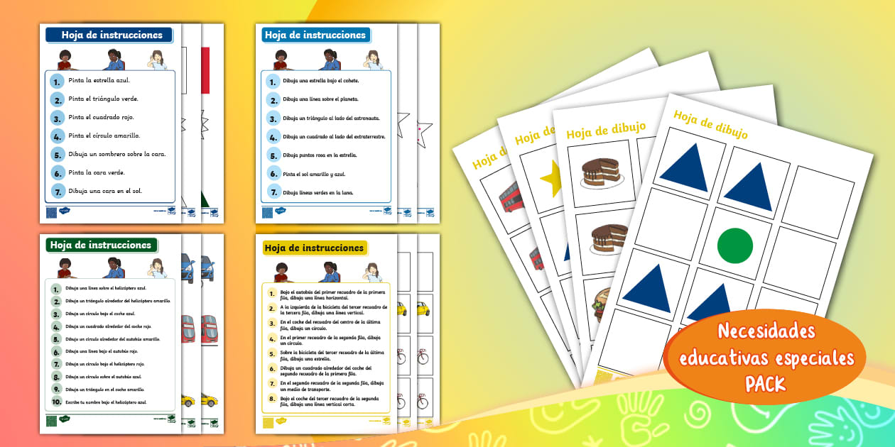 Pack de recursos: Escucha y dibuja (teacher made) - Twinkl