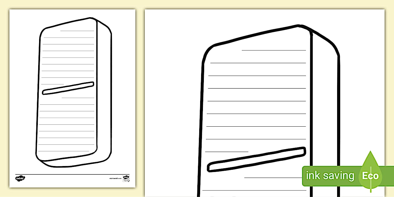 Domino Writing Template (teacher made) - Twinkl