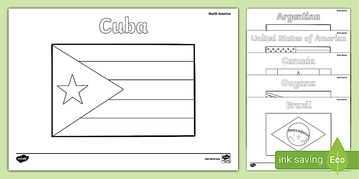 North and South America Flags - Twinkl