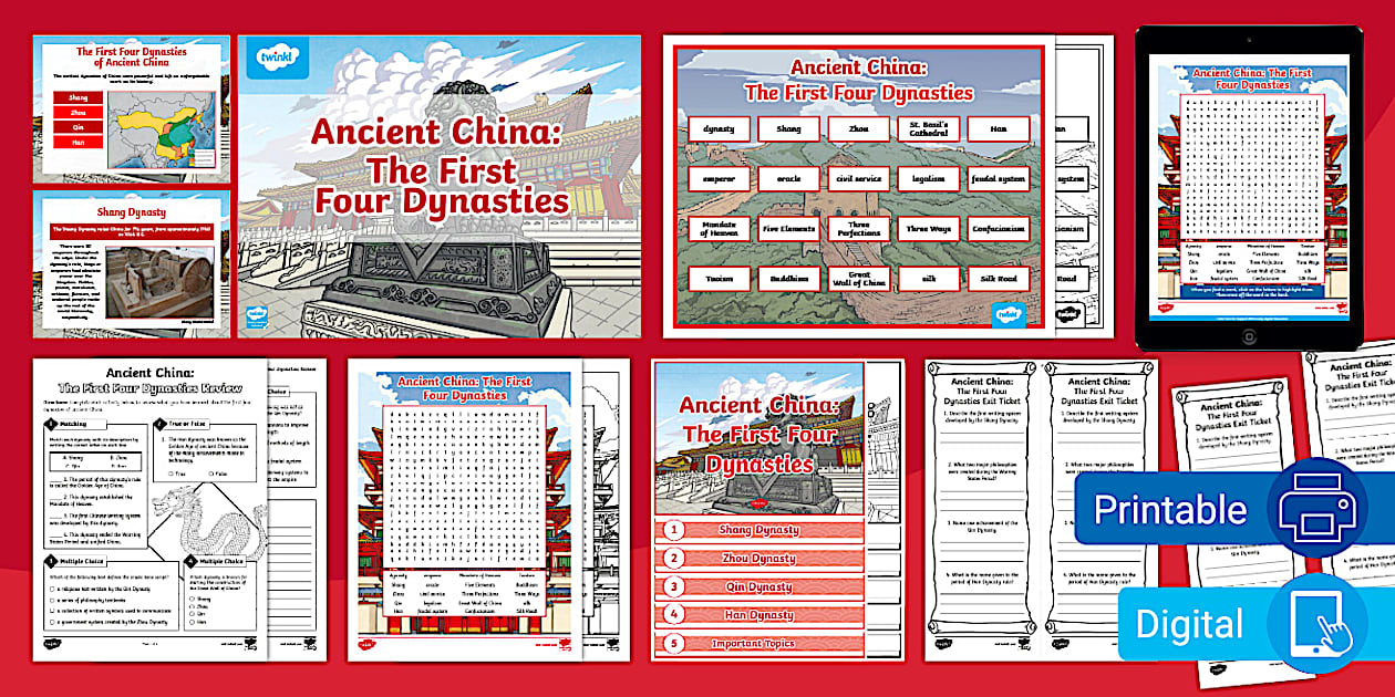 River Dynasties in China Answer Key Lesson Pack | Twinkl USA